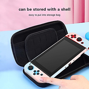 Carry Case Compatible with Nintendo Switch Girls Protective Hard Portable Travel Carry Case for Nintendo Switch Console and Accessories(Blue-Green