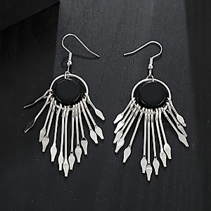 Dangle Earrings for Women, Funtopia 16 Pairs Statement Earrings Butterfly Moon Earring Sets Boho Fashion Jewelry for Birthday Party Wedding, Silver Color