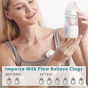 KOSTTE Warming Lactation Massager, Breastfeeding Support for Clogged Ducts, Heat & Vibration Breastfeeding and Pumping Massager, Breastfeeding Essential (1 Pads)