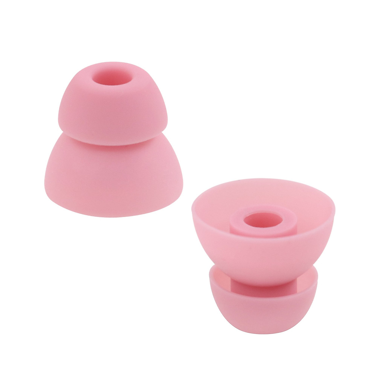 ALXCD Eartips Compatible with BeatsX in-Ear Earbuds, 8 Pair S/M/L & Double Flange Soft Silicone Earbuds Tips, Compatible with Beats by Dr. Dre BeatsX [8 Pair/Pink]