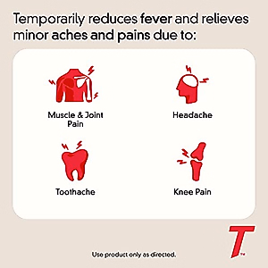 Tylenol Extra Strength Caplets with 500 mg Acetaminophen, Pain Reliever & Fever Reducer, 6 ct