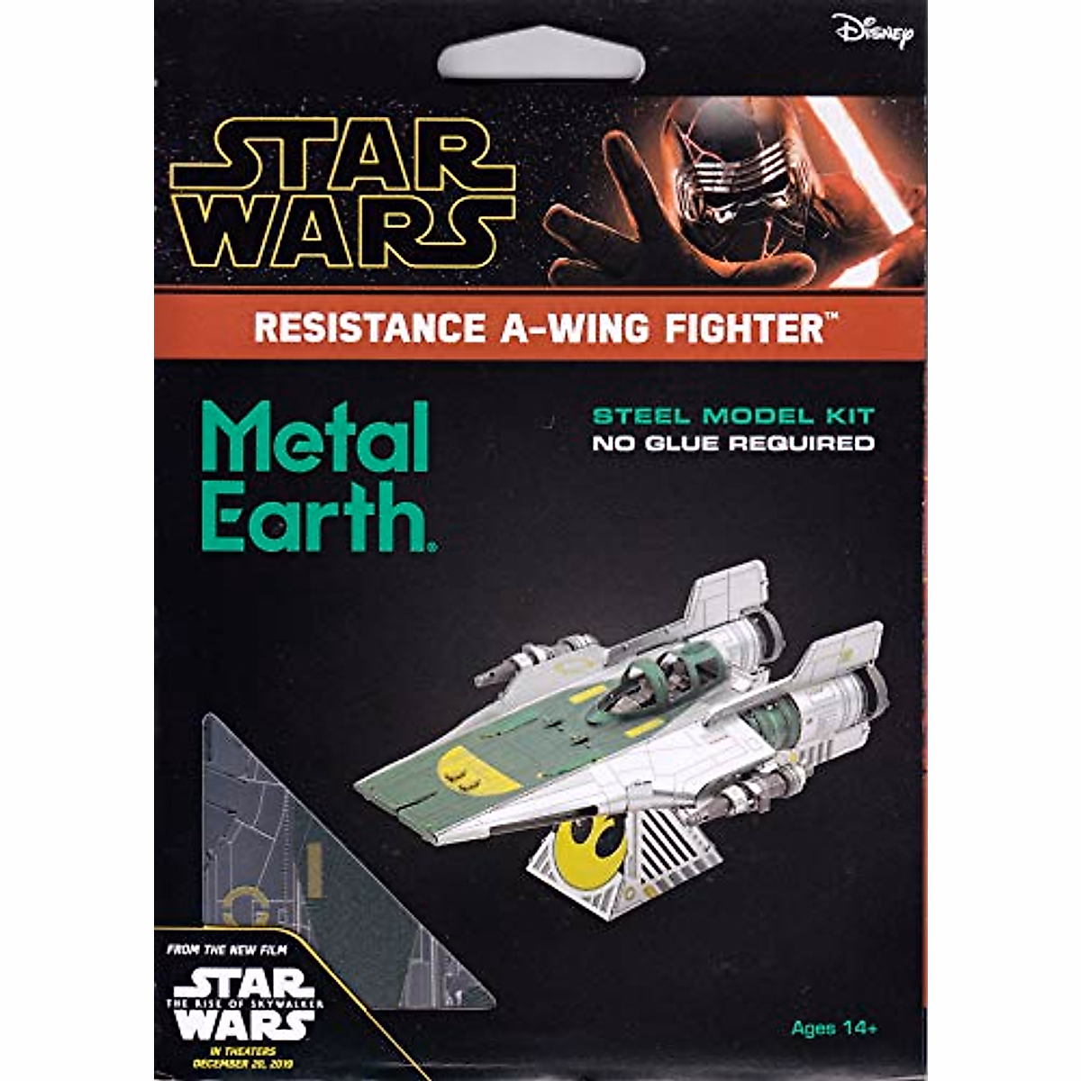Fascinations Metal Earth Star Wars Rise of Skywalker Resistance A-Wing Fighter 3D Metal Model Kit