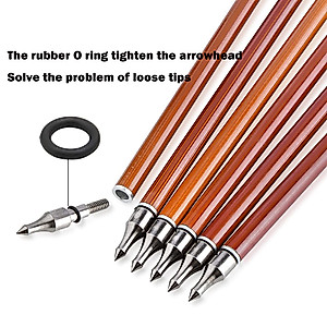 SHARROW 30 Inch Archery Carbon Arrows Bamboo Pattern Shaft 500 Spine Practice Hunting Arrows with Natural Feather Fletching for Archery Hunting Target Shooting 6/12pcs (12pcs)