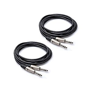 HOSA Technology 2X Pro Balanced 1/4" TRS Male to 1/4" TRS Male Interconnect Audio Cable 5'