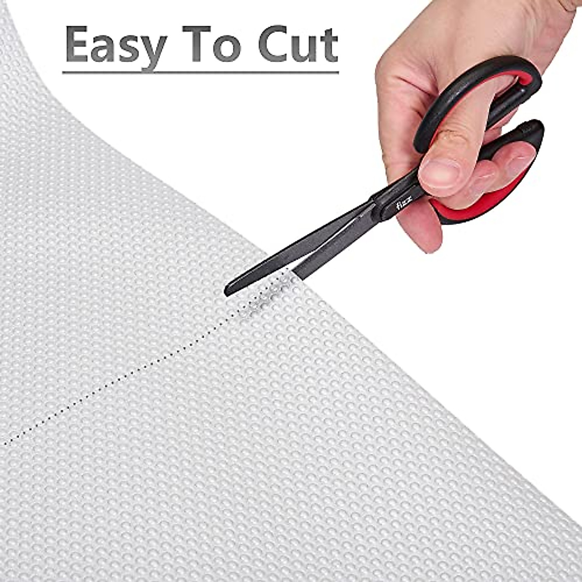 Shelf Liners for Kitchen Cabinets Non-Adhesive Cupboard Closet Drawer Shoe Rack Wire Shelf Liner Refrigerator Liners, Clear, 13.5Inch x 20FT