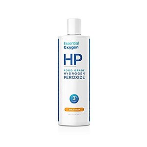 Essential Oxygen Food Grade Hydrogen Peroxide, Natural Cleaner, 3%, 16 Ounce