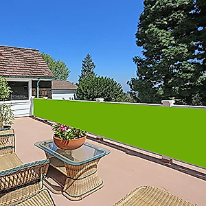 QIAOH Balcony Screen Privacy Fence Cover 3'x33', Privacy Screen for Balcony, Patio Privacy Screens for Balcony for Apartment, Fence Screen Mesh Cover, for Garden Yard Backyard