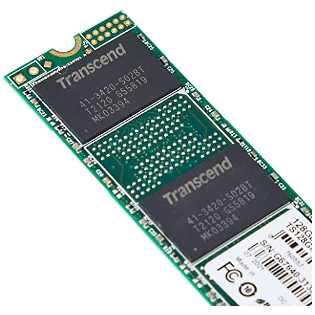 Transcend TS128GMTE110S 128GB M.2 NVMe PCIe Gen3x4 MTE110S Internal Solid State Drive