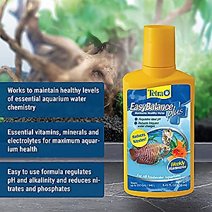 Tetra EasyBalance Plus 8.45 Ounces, Weekly Freshwater Aquarium Water Conditioner,Golds & Yellows