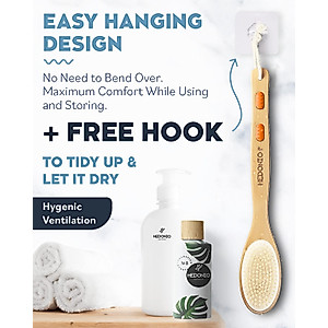 Back Scrubber Shower Brush Back Scrubber for Shower for Men and Women Exfoliating Back Scrubber for Shower Body Brush Back Scrubber Back Brush Long