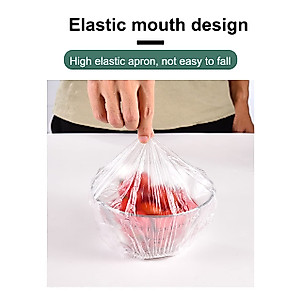 Fresh Keeping Bags,Reusable Elastic Food Storage Covers, Plastic Bowl Covers with Elastic Edging Stretch Plastic Wrap Bowl Covers (100Pcs)