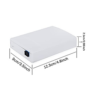 PNGKNYOCN Fiber Optic Terminal Junction Box 2 Ports Fiber Panel Desktop Box for FTTH, Optical SC/UPC Connectors