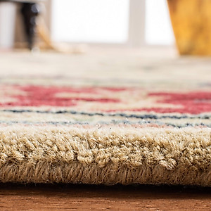 SAFAVIEH Classic Collection 6' x 9' Gold / Red CL398A Handmade Traditional Oriental Premium Wool Area Rug