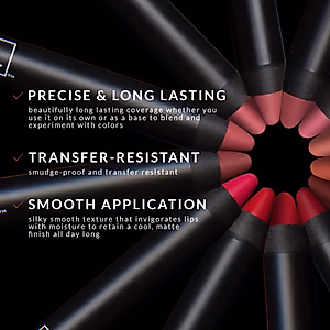 K7L Dark Red Lipstick Crayon - Matte - A