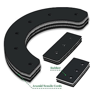 NICHEFLAG 302565MA Snowthrower Paddle Set Replaces Murray 302565, 335992MA, 335992, 1687312 for Murray 5021R, 5021E, 525-21, 650-21, PM40, PSB210, PM50E, PSB210E, SN421 Single Stage Snowthrowers