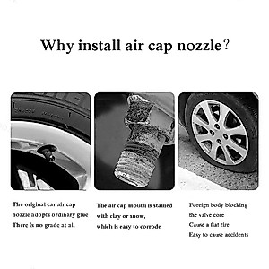 4 PCS Car Tyre Valve Caps for DS DS3 DS4 DS4S DS5 5LS DS6 DS7 DS9 Stem Dust Covers Airtight Seal Tire Valve Stem Caps Tyre Valve Cover Accessories,A