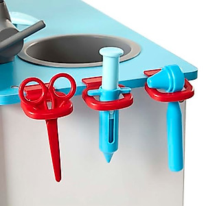 Melissa & Doug Wooden Get Well Doctor Activity Center - Waiting Room, Exam Room, Check-In Area - FSC Certified