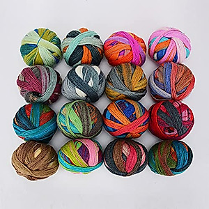 Wool Yarn Ball Thread Knitted Threads Soft and Comfortable Knitting for Mother Grandmother Crafts Making Gift
