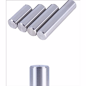 50 Pieces 304 Stainless Steel Cylindrical locating Dowel pin,Diameter 2.5mm; Total Length 25mm.