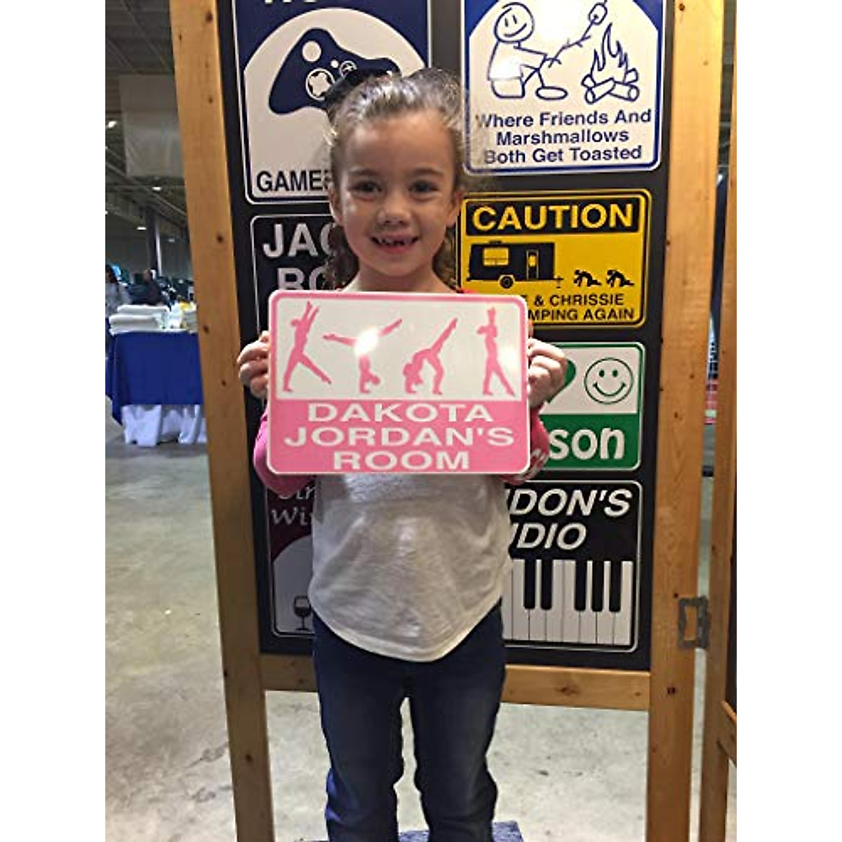 Gymnastics Sign, Personalized for you on solid aluminum, and shipped fast!