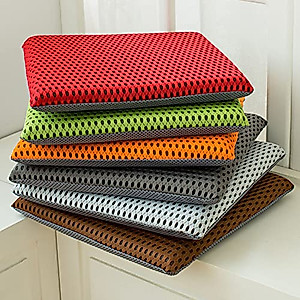 HYZXK Seat Cushion with Non-Slip Cover 100% Memory Foam,Seat Cushion for Back Pain with Ergonomic Design,- Perfect for Office Chair Car Wheelchair Travel,Orange,45x45cm