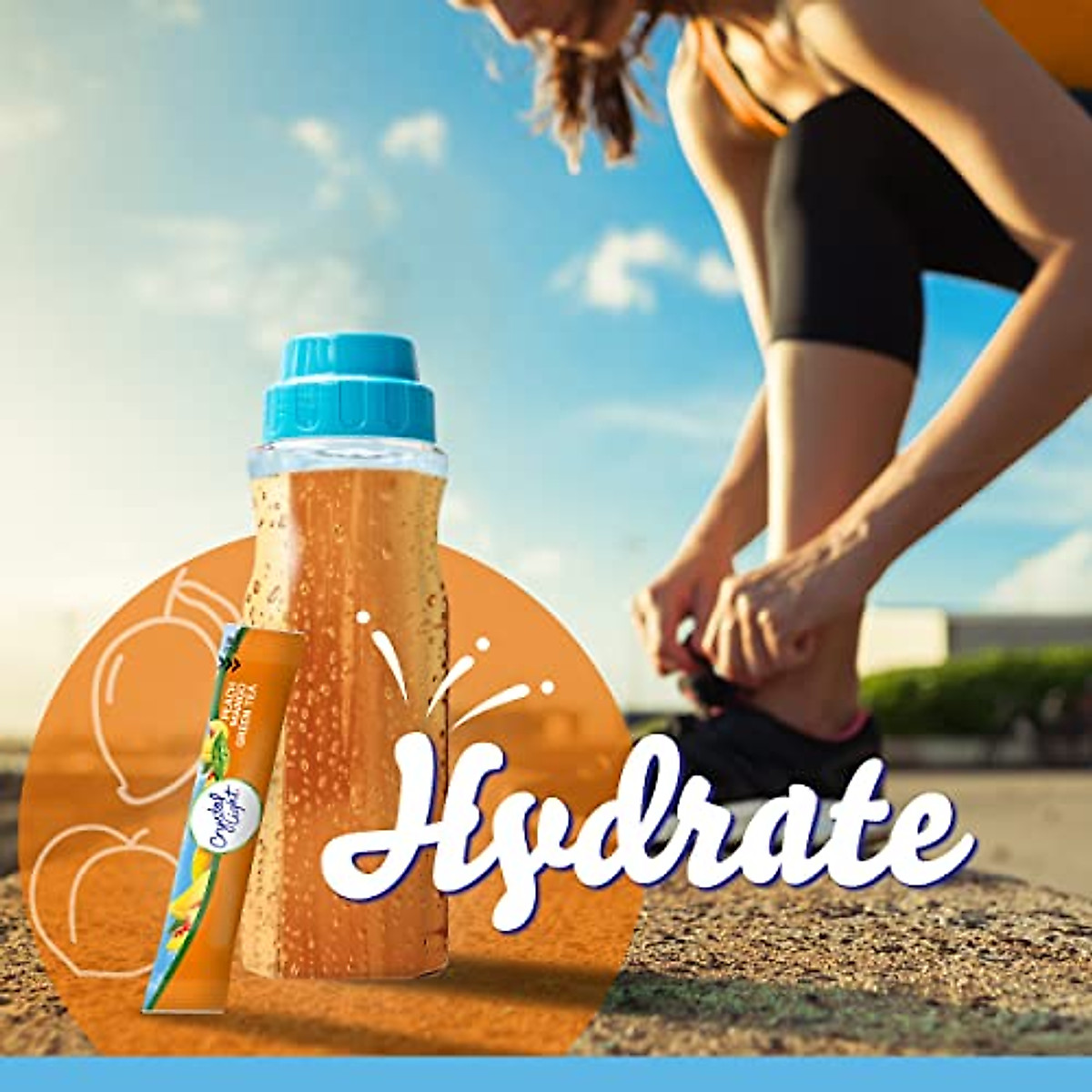 Crystal Light Sugar-Free Peach Mango Green Tea On-The-Go Powdered Drink Mix 10 Count