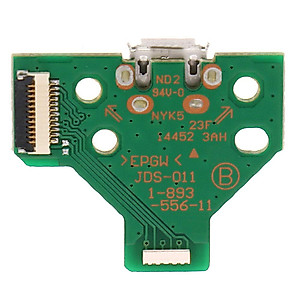 MMOBIEL Charging USB Port Replacement Compatible with PlayStation PS4 Controller Dualshock 4 Model: JDS-011 12 Pin Flex Cable Incl. (+) Screwdriver
