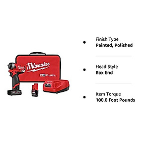 Milwaukee 2552-22 M12 FUEL Stubby 1/4 in. Impact Wrench Kit