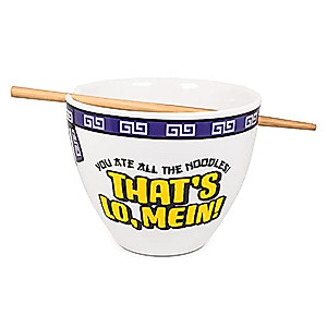Bowl Bop Lo Mein Japanese Dinnerware Set | 16-Ounce Ramen Bowl, Chopsticks