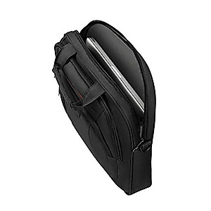 American Tourister Briefcase, Black (Black/Orange), S (13.3 Inch-14 Inch)