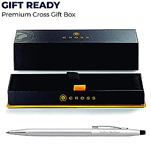 Dayspring Pens Personalized Cross Pen | Engraved Cross Classic Century Pen Lustrous Chrome Ballpoint Gift Pen, Custom Engraving Executive Gift Pen.