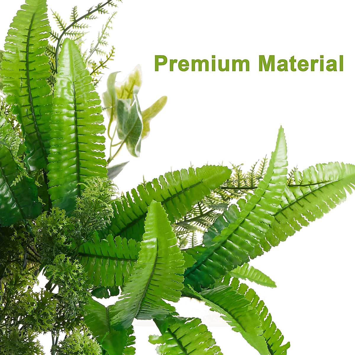 PARTY JOY 14 Bunches Fake Plants Outdoor, Fake Bushes UV Resistant Artificial Flowers Greenery Shrubs Faux Greenery for Outdoor Garden Patio Front Porch Yard Decor