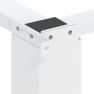 vidaXL Sturdy Steel Washing Machine Pedestal with Pull-Out Shelf, Universal Fit for Standard Machines, Floor Protection Rubberised Feet, White.