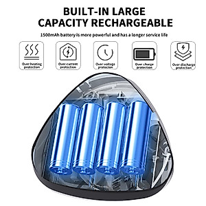 Mini Vortex Mixer 10000RPM Lab Mixer, Air Brush Paint Mixer, Paint Mixer for Ink,Lab Vortex Shakers for Gel, Lab Paint Mixer,Built-in Rechargeable Battery - Black