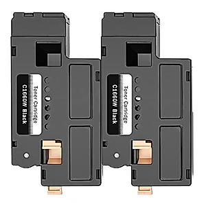 Limeink 2 Black Compatible High Yield Laser Toner Cartridges Replacement for Dell C1660 4G9HP Compatible with Dell C1660, C1660W, C1660cnw, 1660, 1660W, 1660cnw Printers