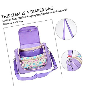 VALICLUD 1pc stroller Pet Mommy Pouch For Multi-functional Special Organizer Hanging Cartoon Creative Accessories Design Mummy Bag Large Handbag Baby Travel Diaper Capacity Ster