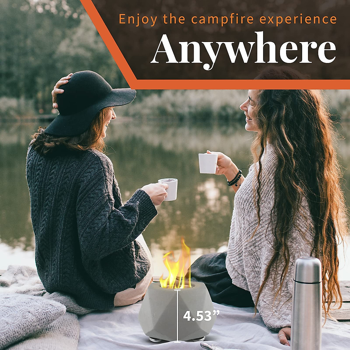 SIMPLE ELEMENTS Table Top Fireplace