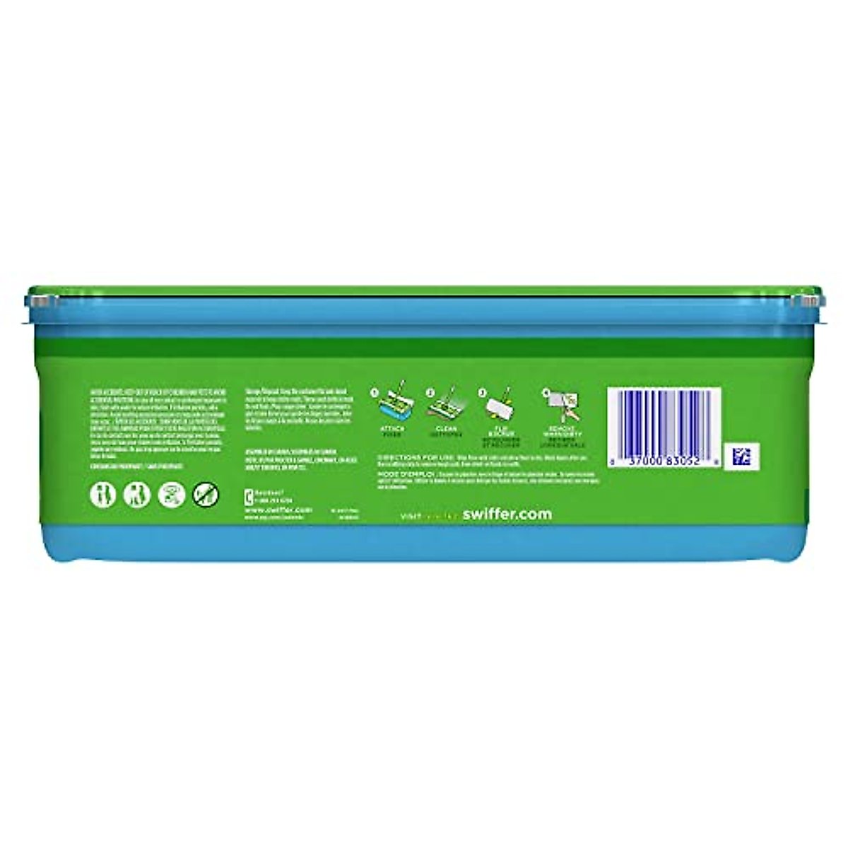 Swiffer Sweeper Wet Mopping Cloths, Multi-Surface Floor Cleaner with Gain Original Scent, 24 Count