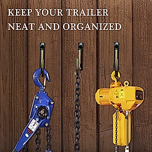 10 Pack E Track Square J Hook System, Heavy Duty J Hook Fitting W/Spring Fitting Attachments,Tie Down Anchor Points Pickup,Cargo Van,Enclosed Trailers,Semi-Trucks Trailer Hang Tools