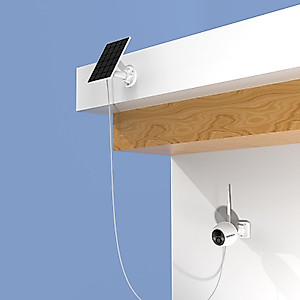 SANSCO Wire-Free Solar Battery Powered Security Camera, 4MP Outdoor WiFi IP Camera with Solar Panel, Waterproof,PIR Human Motion Detection, Night Vision, 2 Way Audio