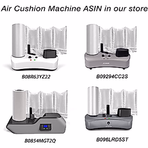 JZBRAIN Air Cushion Film 72002 Air Pillows Air Bubble Bags Wrap Packing Roll, 1 Roll 200mm X 100mm X 200m X 0.02mm Air Cushion Films ONLY Compatible with JZBRAIN Air Cushion Machine (1 Roll)