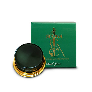 MABSA ROSIN Premium Grade Instrument Rosins for Violin, Viola, and Cello Bows - Excellent Grip - Natural Rosin for Musicians - Dark Green, Full Cake