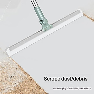 Silicone Broom | Multifunctional Hair Sweeping Tool with Retractable Handle | Floor Squeegee Scrubber for Living Room, Living Room Cleaning Tool, Kitchen, and Bathroom Cleaning Tasks