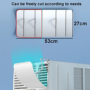 Window Ac Unit Air Deflector, Window Ac Vent Deflector, Air Conditioner Wind Deflector, Could Be Cut Freely, Prevent Direct Blowing