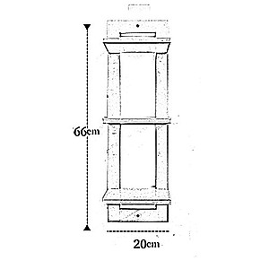 PIBM Stylish Simplicity Shelf Wall Mounted Floating Rack Wooden Solid Wood Storage Shelves Books Living Room Corner Multifunctional,3 Colors Avaliable,3 Layers / 4 Layers, Wood Color , 2piece Set