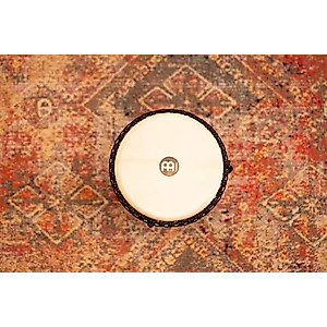 Meinl Percussion ADJ2-XL+BAG African Style Rope Tuned 13-Inch Wood Djembe with Bag, Brown