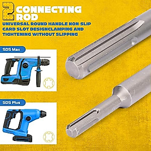 XDOVET 9PCS Concrete Hole Saw Kits with 2 Drill Bits and SDS Plus & Max Shank, Hole Saw Tool Set for Concrete Cement Brick Stone Wall Drilling, Kit Size 30 40 65 80 100 MM