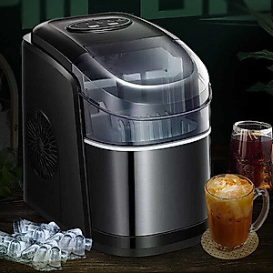 LIRUXUN Electric Ice Maker 7-15mins Fast Icing Ice Cube Making Machine Commercial Ice Cube Machine