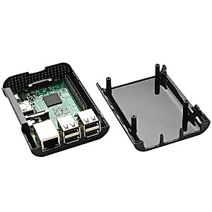Enokay Case for Raspberry Pi 2 Model B B+ Raspberry Pi 3 Model B B+ Case (Black)