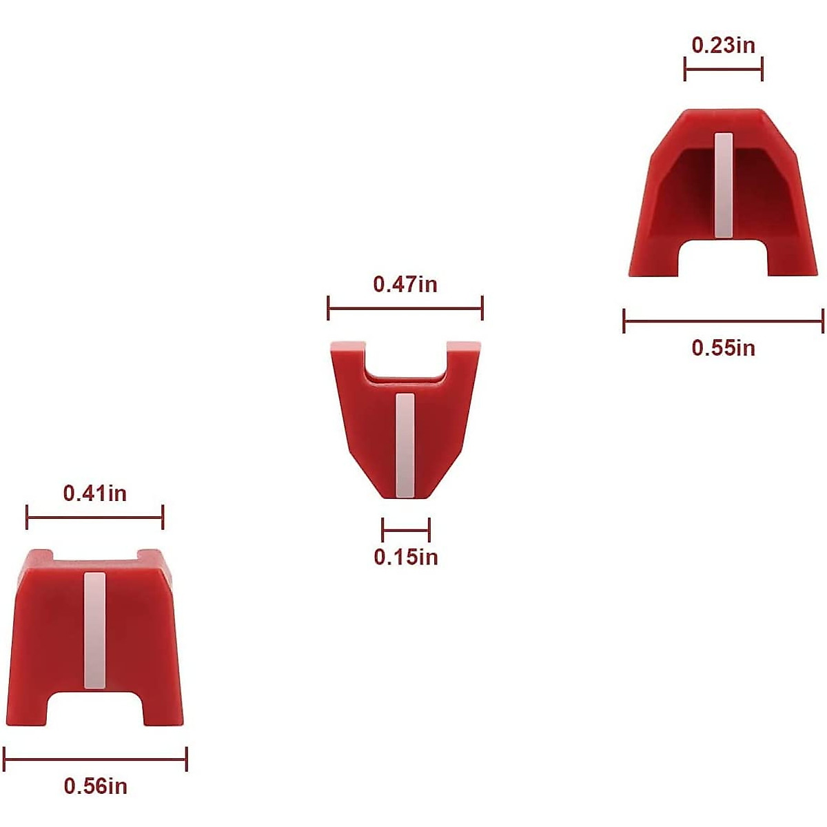 Follde 42-38-0017 No Mar Tip For Milwaukee M18 2746-20 Brad Nailer, 18ga Nailer No-mar Pad Kit For Milwaukee Nailers Bit (Set Of 12)